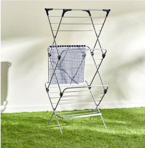 MAA DURGA PLATFORM Aluminium, Plastic, Steel Floor Cloth Dryer Stand ...