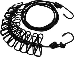 Nakshit enterprises Cloth Drying Rope with Hooks Elastic Cloth Hanging ...