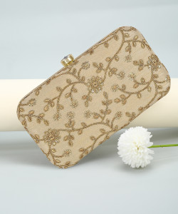 Toobacraft Party Gold Clutch Gold - Price in India | Flipkart.com