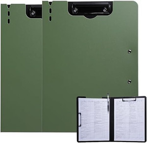 Vortipu 2 Pcs A4 Foldable Clipboard with Horizontal and Vertical Single ...