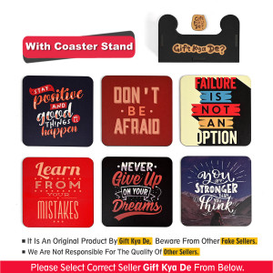 GIFT KYA DE Square Reversible Wood Coaster Set - Buy GIFT KYA DE Square ...