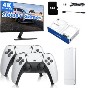 GameStick 2.4G Wireless Controller 4K HD Console Built-in 10k+ Retro ...