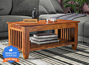 Ritika Woodcraft Solid Sheesham Wood Coffee Center Table For Living ...