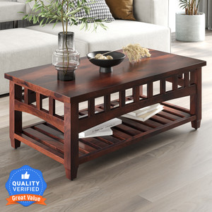 Allie Wood Rosewood (Sheesham) Solid Wood Coffee Table Price in India ...