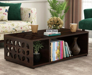 Allie Wood Sheesham ( Rosewood ) Solid Wood Coffee Table Price in India ...