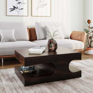 Allie Wood Sheesham (Rosewood) Solid Wood Coffee Table Price in India ...