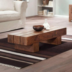 GHROYAL Sheesham Wood Center Coffee Table for Living Room Hall Wooden ...
