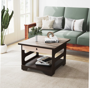 Allie Wood Engineered Wood Coffee Table Price in India - Buy Allie Wood ...
