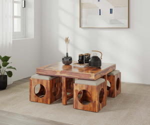 Allie Wood Solid Wood Coffee Table Price in India - Buy Allie Wood ...