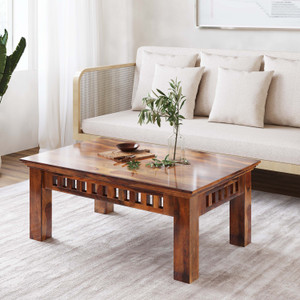 Allie Wood Rosewood (Sheesham) Solid Wood Coffee Table Price in India ...