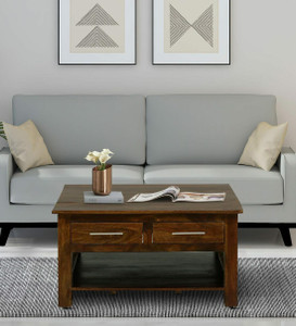 Allie Wood Rosewood (Sheesham) Solid Wood Coffee Table Price in India ...