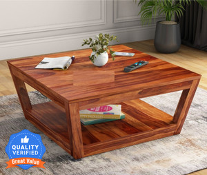 Allie Wood Sheesham ( Rosewood) Solid Wood Coffee Table Price in India ...