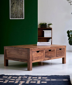 Allie Wood Rosewood ( Sheesham ) Solid Wood Coffee Table Price in India ...