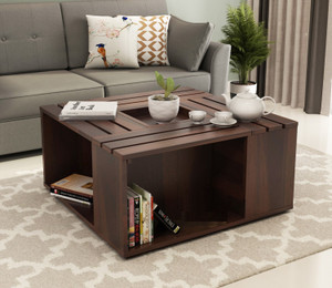 Allie Wood Sheesham ( Rosewood ) Solid Wood Coffee Table Price in India ...