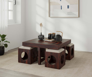 Allie Wood Solid Wood Coffee Table Price in India - Buy Allie Wood ...