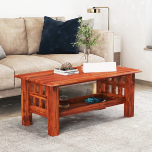 Allie Wood Rosewood (Sheesham) Solid Wood Coffee Table Price in India ...