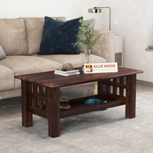 Allie Wood Rosewood (Sheesham) Solid Wood Coffee Table Price in India ...