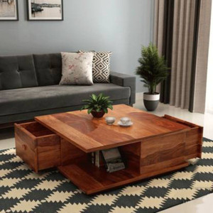 Credenza Solid Wood Coffee/Centre Table Solid Wood Coffee Table Price ...