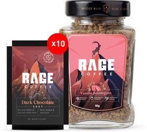 RAGE Swift Start Combo (Dark Chocolate 10 Sachets + Vanilla Bubblegum ...