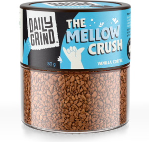 Daily Grind The Mellow Crush Vanilla Instant Coffee Powder 100% Arabica ...