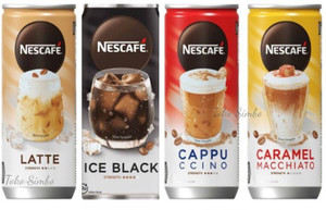 Nescafe Ice Black ,Cappuccino ,Caramel Macchiato ,Latte Tin (IMPORTED ...