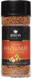 Brewsaga Turkish Hazelnut Instant Coffee 100% Arabice No Added Sugar ...