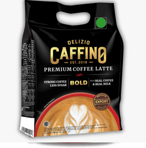 CAFFINo Bold Premium Coffee Latte Strong & Less Sugar, Real Milk ...