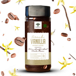 Vanalaya French Vanilla Instant Coffee, Black Coffee Powder With Rich ...