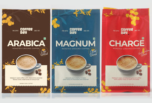 Cafe Coffee Day Triple Pack (Arabica, Magnum & Charge 1 pack each ...