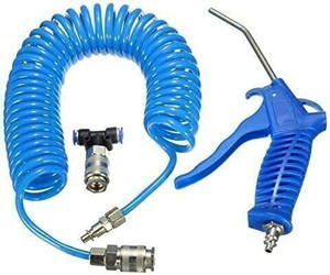 EKRASH Air Blower Blow Spray Gun and 5 m Recoil Hose Dust Clean Nozzle ...