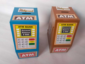 TOY MART ATM Style, Gullak, Coin Box, Tijori for Kids with 2 Keys PACK ...