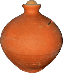 JKB TRADERS Clay Mitti ka Gullak/Clay Coin Saving Pot/Coin Bank/Piggy ...