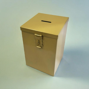 JAYCO SS Coin Peti / Donation Box - Gold Color Coin Bank Price in India ...