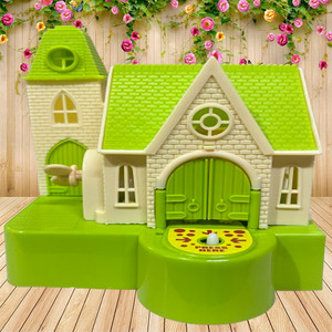 Castle New Model Puppy House Piggy Bank Coin Collecting Money Green ...