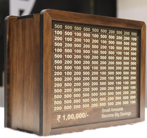 VIGIRI Handcrafted wooden children saving money box Coin Bank Coin Bank ...