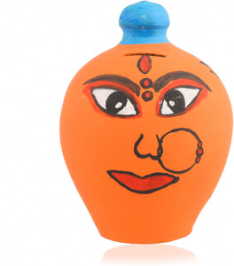 BS NATURAL Creative Handmade Clay Gullak Money Piggy Coin Bank Toy ...