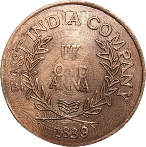 imperialshop #BA111 (Token) One Anna (1839) "Dutt Guru" East India ...