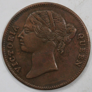 Eshop (1818) 1 Anna "Queen Victoria" Collectible Old Rare Token Coin ...