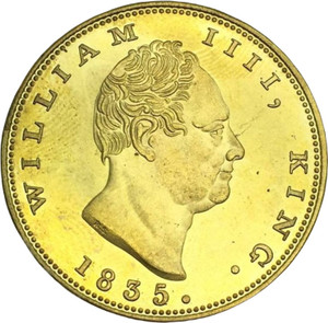 COINS WORLD 1835 TWO MOHUR KING WILLIAM IV GOLD PLATED RARE COIN HIGH ...