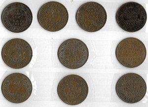 A1 International Rare British India George V 1/4 Quarter Anna 1919 10 ...