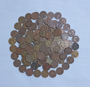 rci 1 Naya Paisa All Year Mix Coin 1957 to 1964 Antique Uesd Coin 100 ...