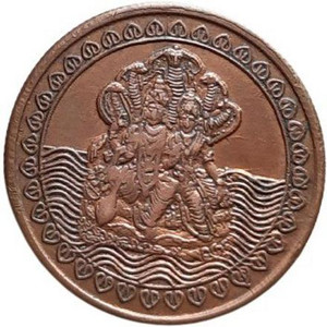 COINS WORLD VISHNU JI AND GODESS LAXMI JI 10 GRAMS COPPER TOKEN Modern ...