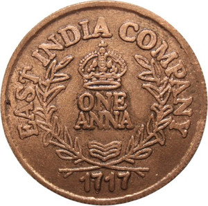 imperialshop #BA192 - (Token) One Anna (1717) "Lord Ram, Sita, Laxman ...