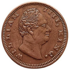 COINS WORLD 1835 ONE RUPEE KING WILLIAM COPPER TOKEN Modern Coin ...