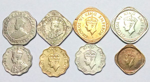 Naaz Rare 4 Anna, 2 Anna, 1 Anna, 1/2 Anna British India Medieval Coin ...