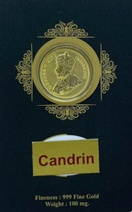 candrin 999 FINE 100 MG GOLD COIN Modern Coin Collection Price in India ...