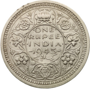 Coinbazzar One Rupee 1945 George -Vi British India Coin Collection ...