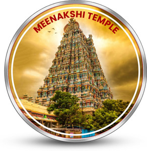 SILVIYA BIS Hallmarked Meenakshi Amman Temple 999 Pure Silver Coin ...