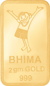 BHIMA Jewellery 24 (999) K 2 g Gold Bar Price in India - Buy BHIMA ...