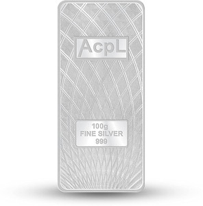 TARAASH Taraash 999 Purity 100 grams Silver Bar Coin By ACPL S 999 100 ...